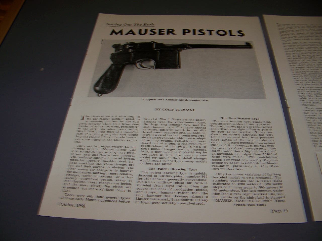 VINTAGE..MAUSER PISTOLS HISTORY...PHOTOS/HISTORY/DETAILS..RARE! (667U ...