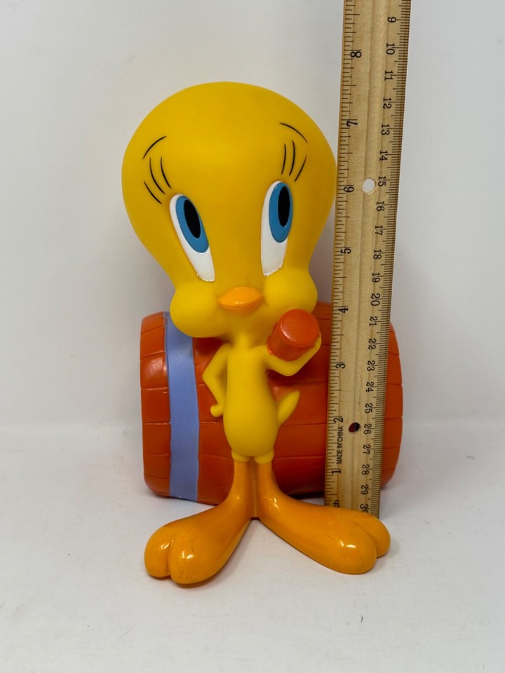 Vintage 1997 Applause Tweety Bird Vinyl Coin Bank Looney Tunes Piggy Y1 ...