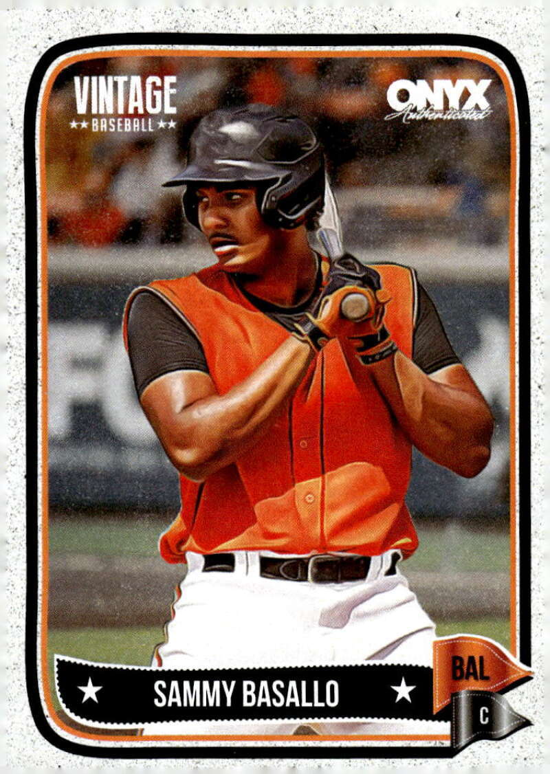 Sammy Basallo RC 2024 Onyx Vintage #OVSABA ROOKIE MLB Orioles ID:100916 ...