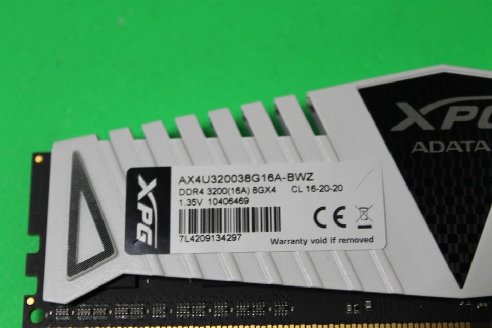 ADATA XPG PC4-25600 16GB (8GB x 2) DDR4 3200 MHz Desktop Ram ...