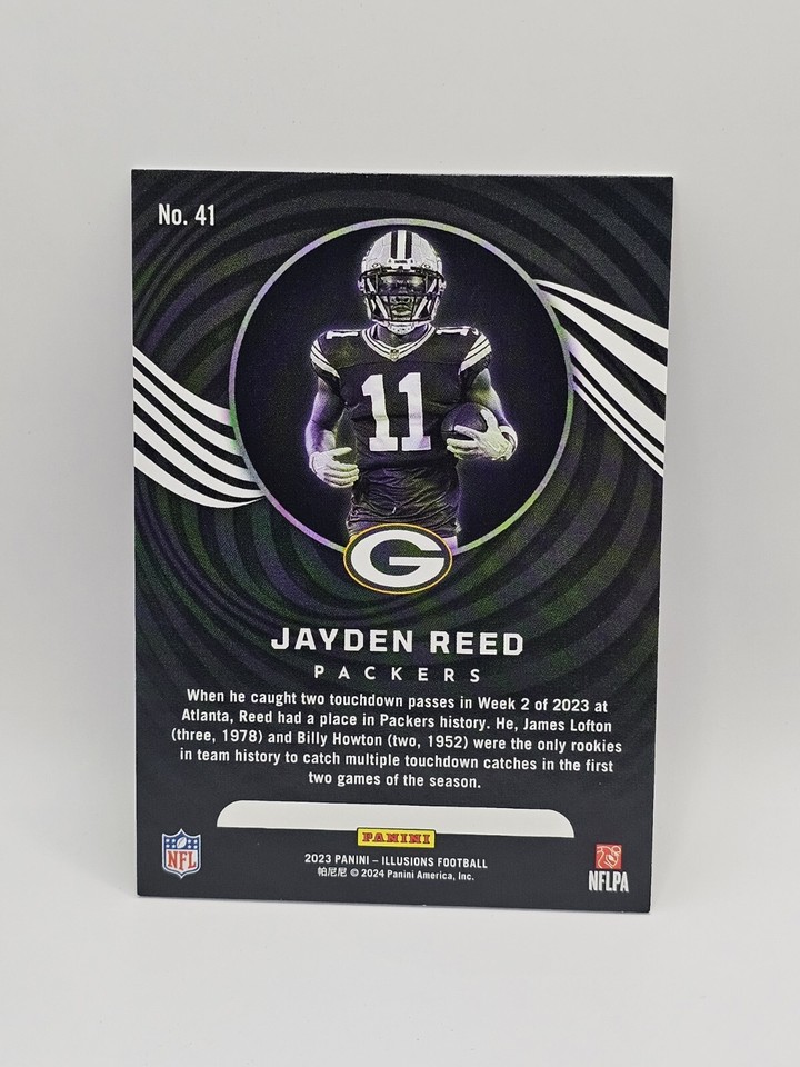 2023 Illusions Jayden Reed Rookie RC Card #41 - Packers | eBay