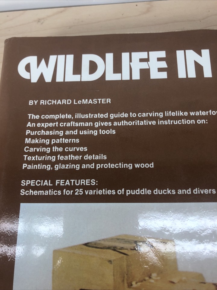 Wildlife in Wood Duck Carvers Handbook Richard LeMaster 1978 Patterns How To | eBay