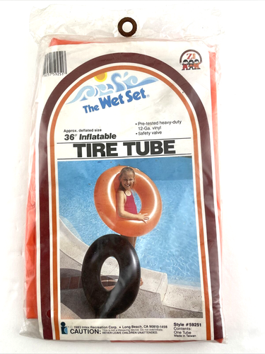 Intex Inflatable Tire Tube 36 in. 12 Gauge Vinyl Pool Float in Orange ...