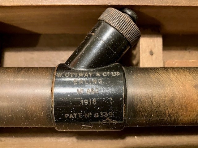 Ottway & Co. No. 862 Power 3 Military Sighting Telescope Patt No. G339 ...