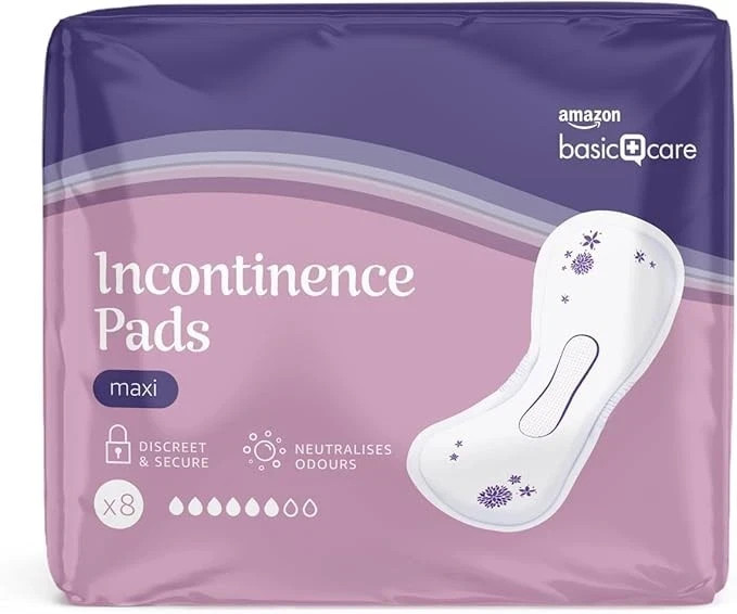Amazon Care Incontinence Pads Maxi 224 (28x8) Unscented Heavy ...