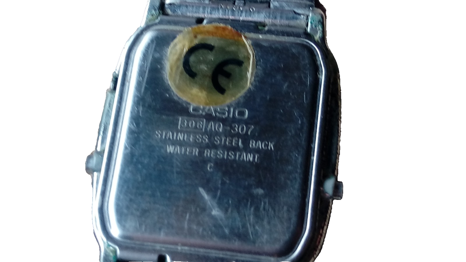 Casio Vintage Casio AQ-307 Module 306 Mens Ana-Digi Watch Quartz Day ...