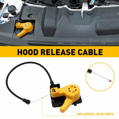 For 2012-2018 Ford Focus Hood Latch Pull Release Handle Cable Lever ...