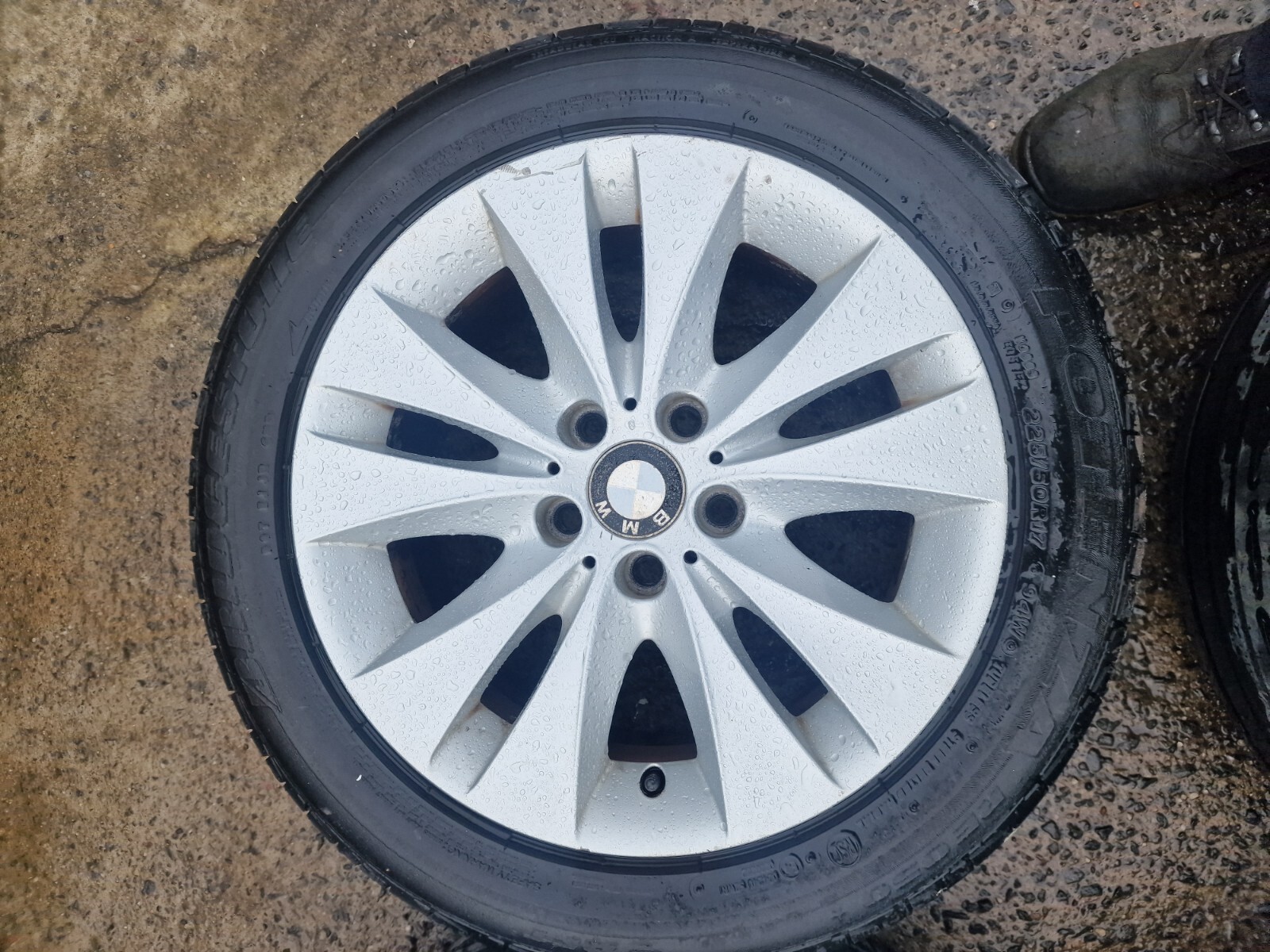 BMW+5+Series+E60+E61+Alloy+Wheel+Rim+17%22+Double+Spoke+Style+and+Tyre+ ...