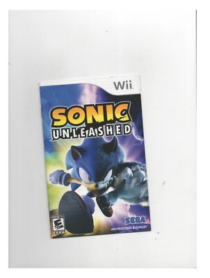 Sonic Unleashed Nintendo Wii MANUAL ONLY NO TRACKING Authentic | eBay