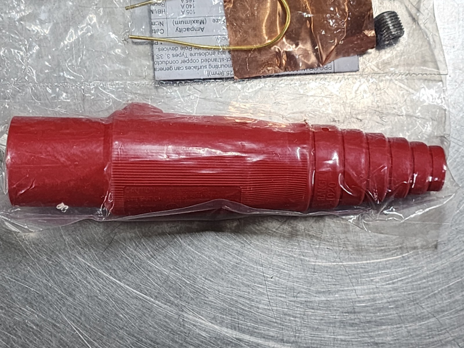 Hubbell HBL300MR Single Pole Male 300A 600V Cam-Style Generator Power ...