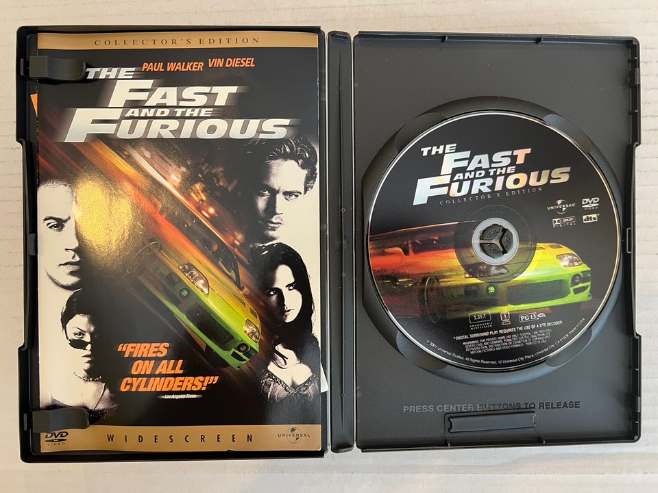 The Fast and the Furious (DVD, 2001, Widescreen Collector's Edition ...