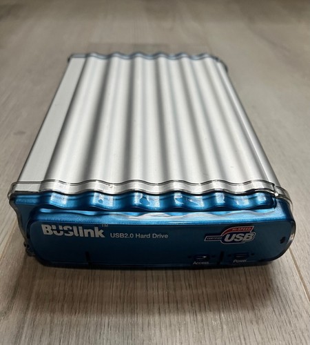 Buslink UII-250GB USB 2.0 External Hard Drive Silver and blue | eBay