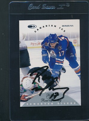 1996/97 Donruss #123 Rem Murray Oilers Signed Auto *C6865 | eBay