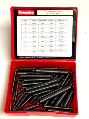 CHAMPION EXTENSION SPRINGS ASSORTMENT KIT (48 Pieces) CA101 | eBay ...