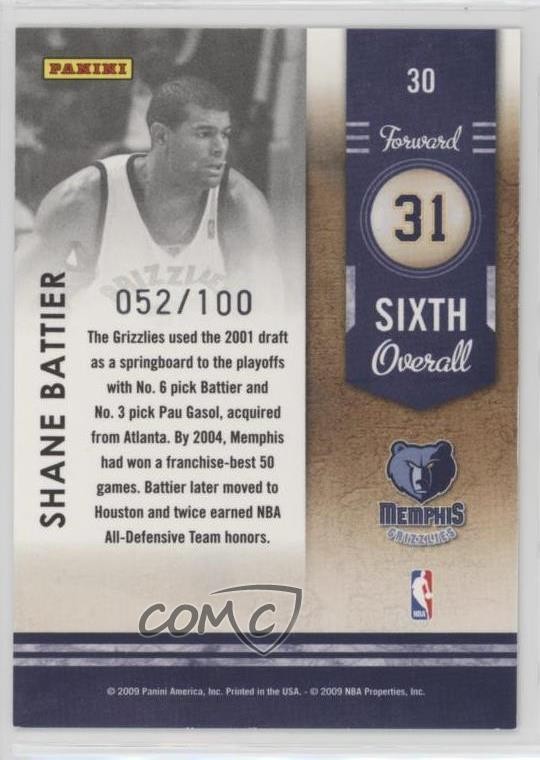 2009-10 Playoff Contenders Lottery Winners Gold /100 Shane Battier #30 | eBay