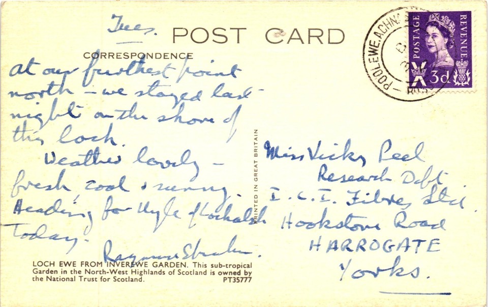 Northwest Highlands Scotland Loch Ewe from Inverewe Garden Postcard ...