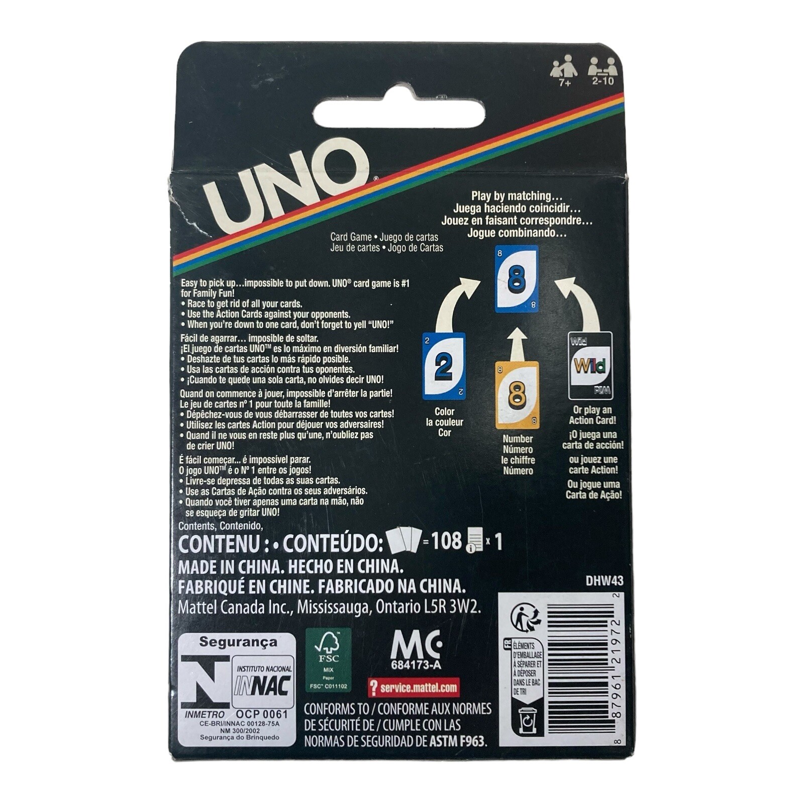 Mattel Games Uno Retro Edition Family Card Game Collectible Cards ...