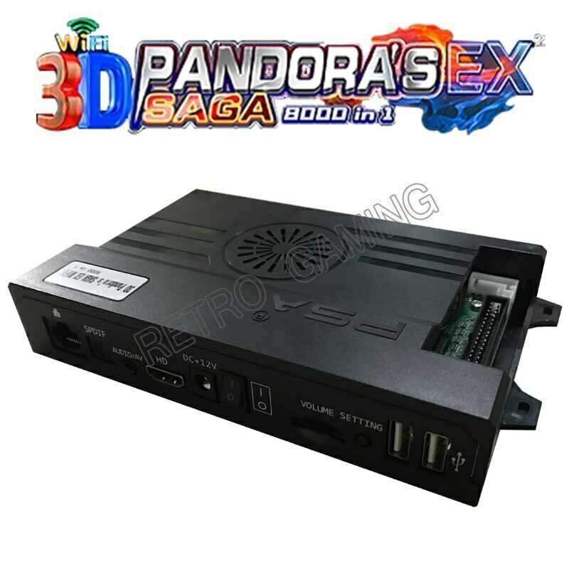 Pandora Box Saga EX 3D 8000 in 1 Arcade pcb DIY Kit usb wireless gamepad HDMI | eBay Australia