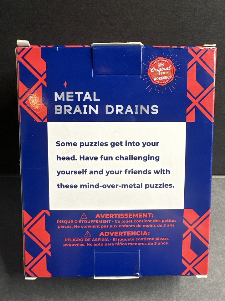 Metal Brain Drains 3 Puzzle Set Teaser Samsonico Fun | eBay