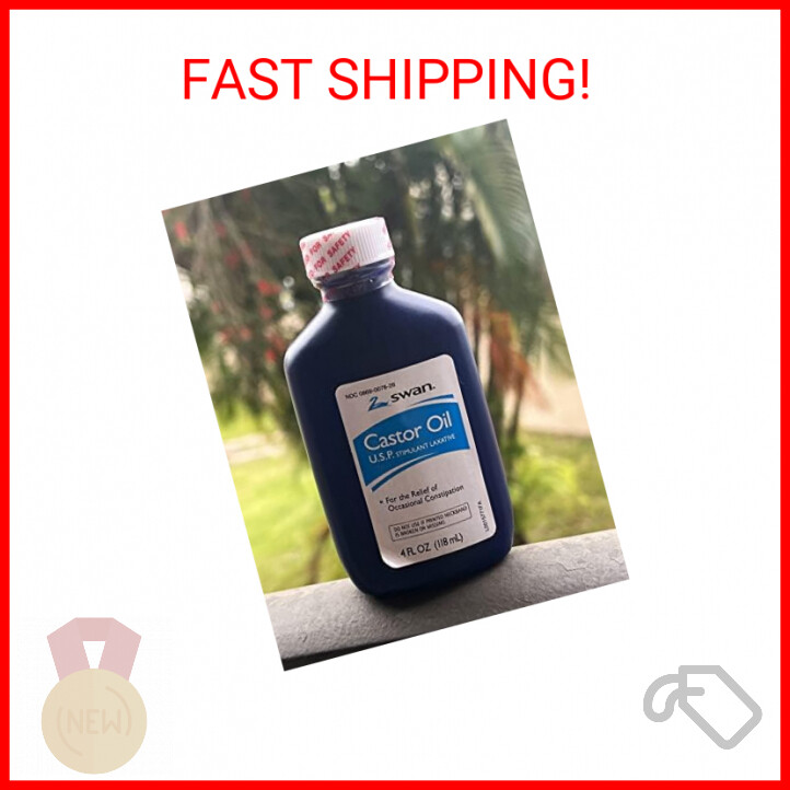 Castor Oil 100% Stimulant Laxative 4 FL OZ - Relief for occasional ...