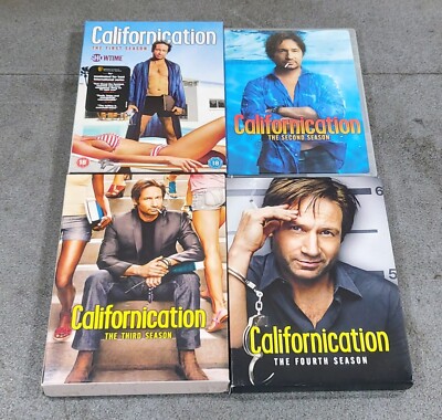 Californication Season 1-4 DVD 1,2,3,4 Showtime Series David Duchovny ...