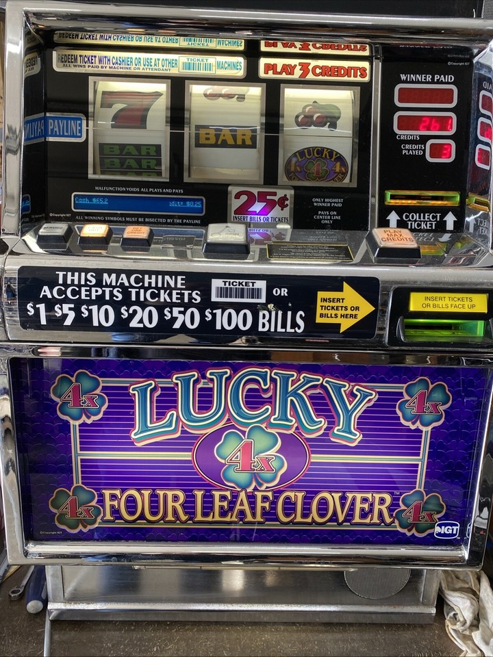 IGT S2000 Lucky Four Leaf Clover Slot MACHINE | eBay