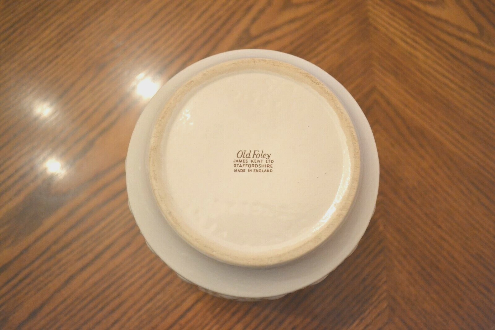 Vintage OLD FOLEY Pottery JAMES KENT LTD Staffordshire England VIOLETS ...