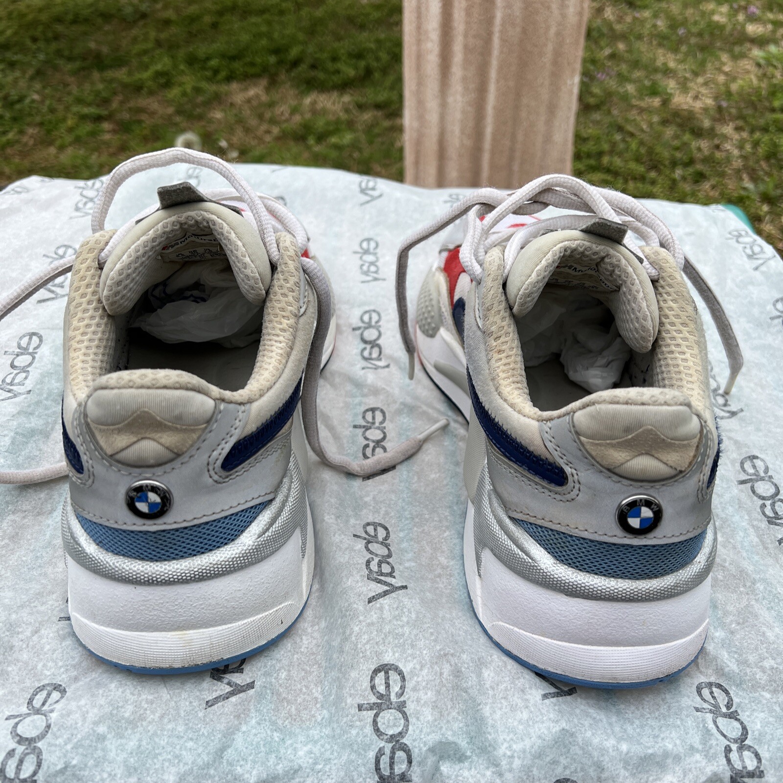 Puma 306498-01 BMW M Motorsport RS-X WHT/GREY/RED Spo… - Gem