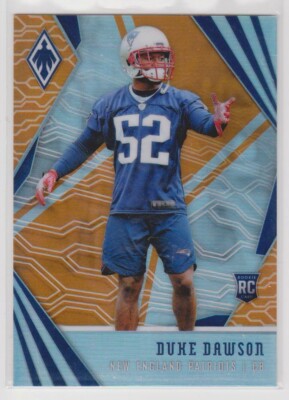 DUKE DAWSON 2018 PHOENIX ORANGE ROOKIE #9/99 PATRIOTS FLORIDA GATORS K1 ...