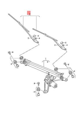 Genuine AUDI A4 Avant S4 Quattro A4l aero wiper blades set 8W1998002 | eBay
