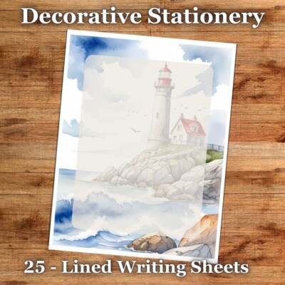 Watercolor Designs - 25 Sheets Decorative Paper Letter Writing ...