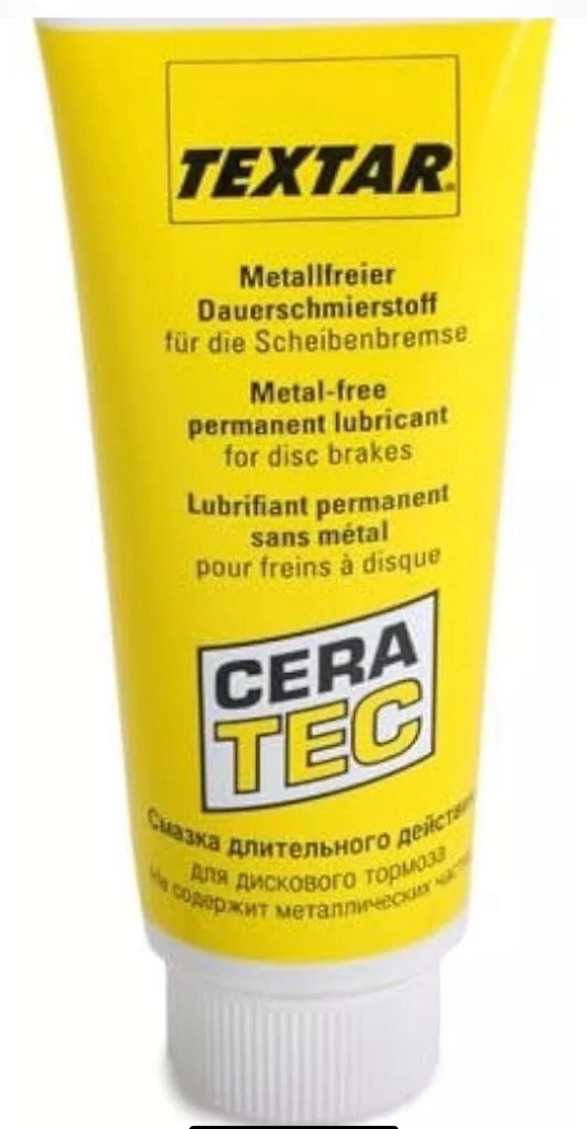 TEXTAR CERATEC ANTI SQUEAL BRAKE PADS LUBRICANT GREASE PASTE 75ML TUBE ...