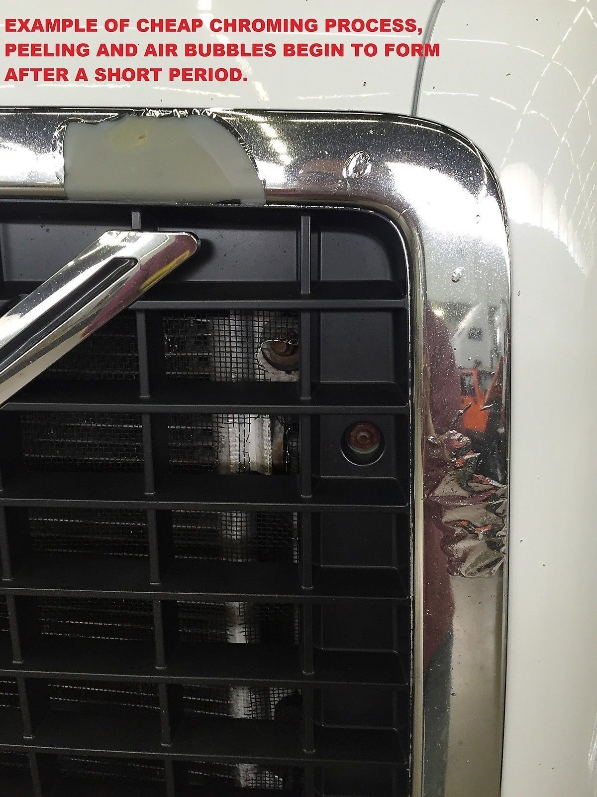 NEW Freightliner M2 106 Front Grille Silver OE style W/O bug screen ...