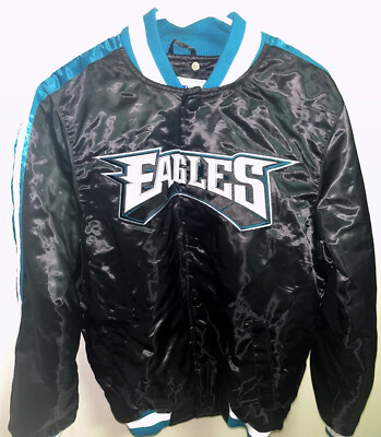 Philadelphia EAGLES Starter THROWBACK Snap Down Jacket BLACK S | eBay
