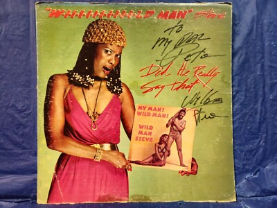 Wild Man Steve – My Man! Wild Man! - LP "COVER ONLY" (NO VINYL) SIGNED ...