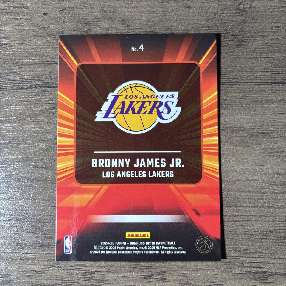2024-25 Donruss Optic Bronny James Express Lane | eBay UK