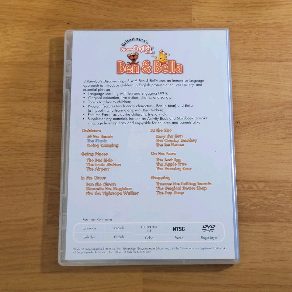 Ben & Bella The Picnic Learn to Read DVD -- | eBay