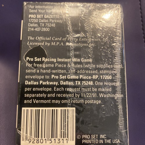 1991 Pro Set Racing : Official Petty Family Racing Collection Complete ...