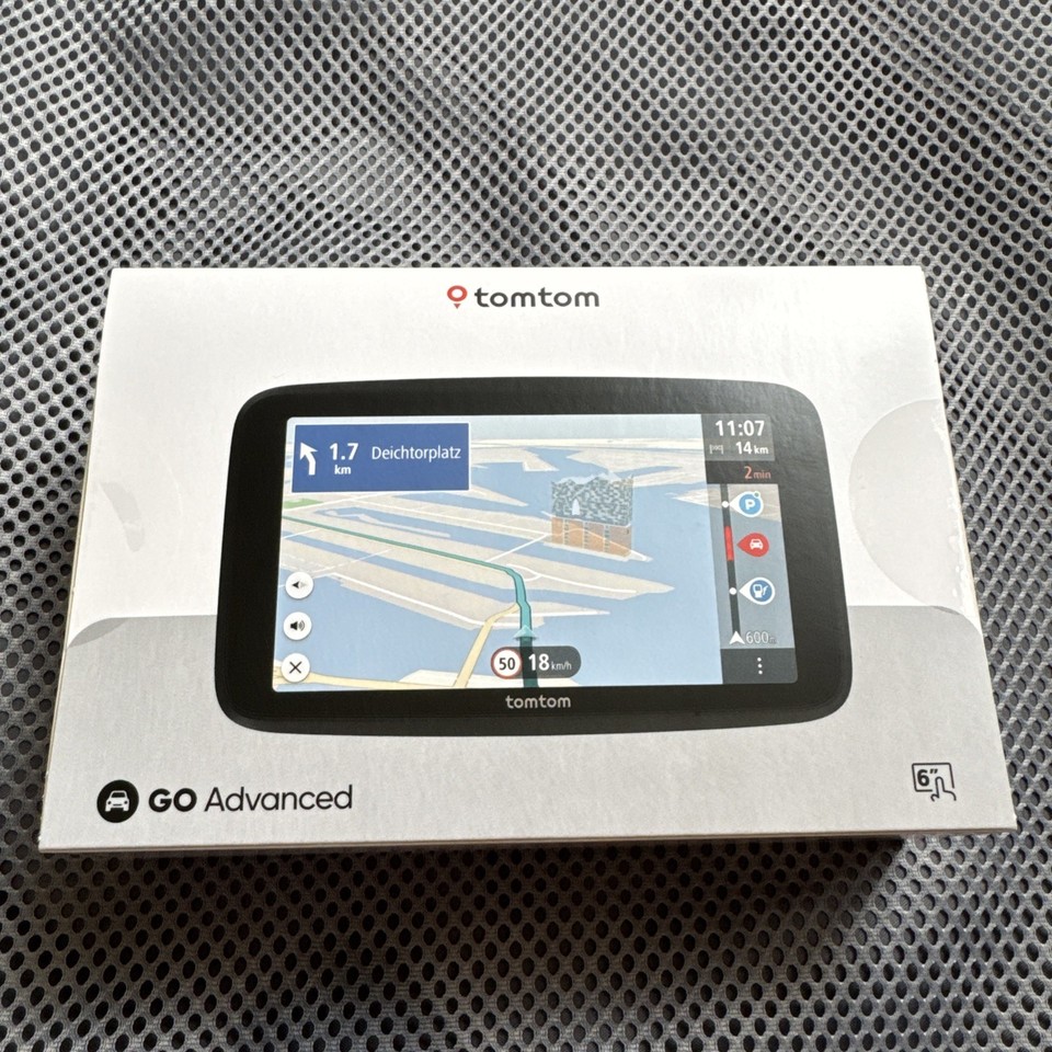 TomTom Go Advanced Car Sat Nav-6” Screen-1 Year TomTom Services ...