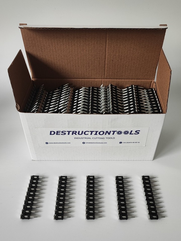 1000x Collated concrete nails 22mm - for Spit Pulsa 700P/700E - C6/22 ...