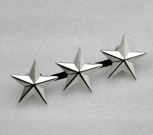 Pair U.S. Army Officer Rank Insignia Lieutenant General Three Star ...