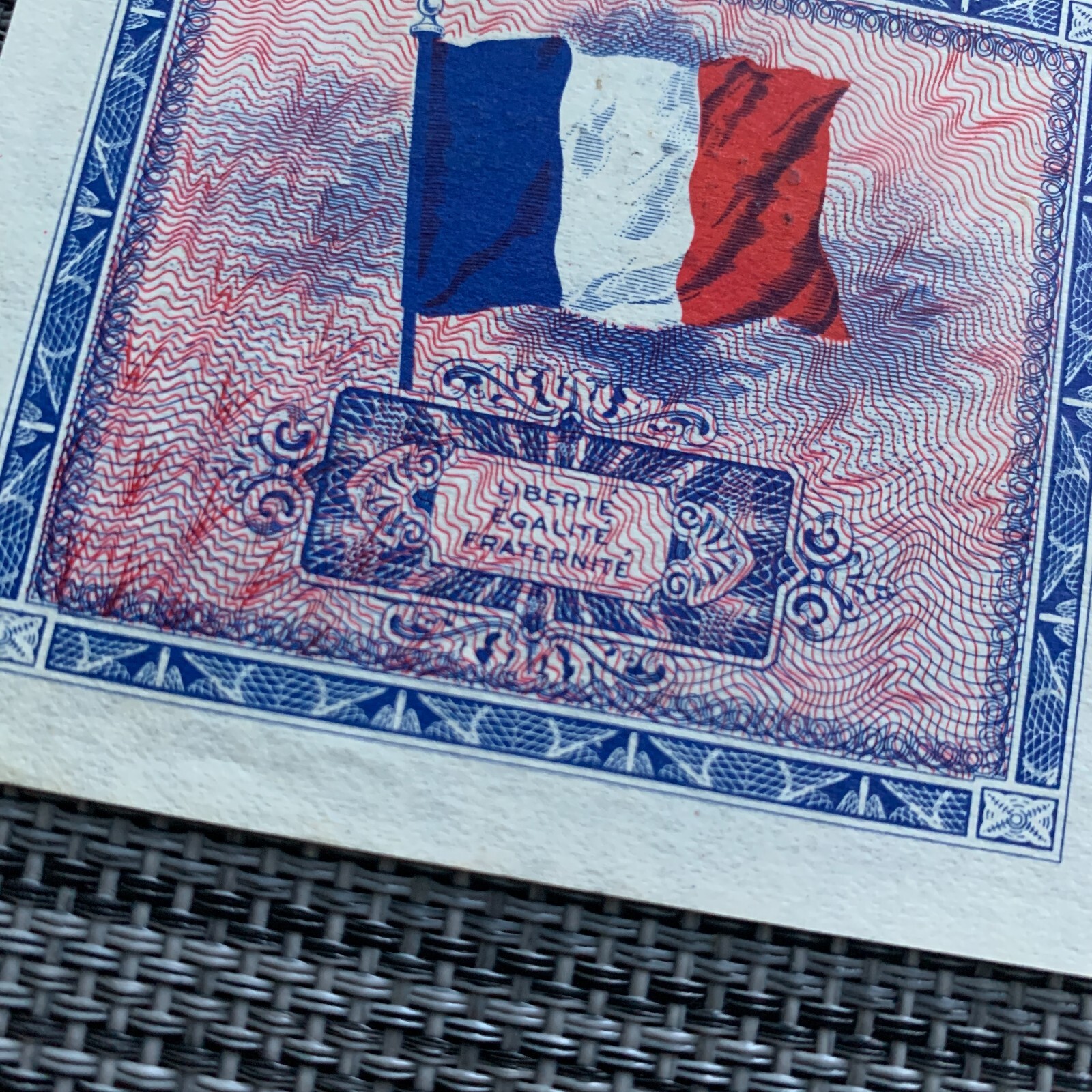 WW2 French 5 Franc 1944 (Allied Occupation Currency) France Banknote ...