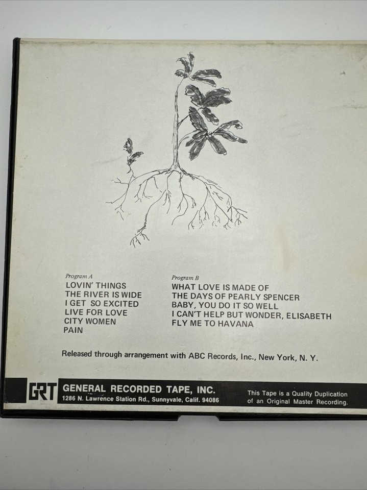 The Grass Roots Loving Things reel to reel tape Untested | eBay