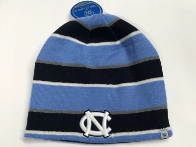 North Carolina Tar Heels NC Knit Hat Cuffless Beanie Stocking Cap NCAA ...