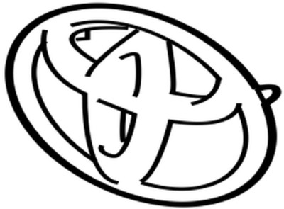 75311-0C030 Toyota Emblem, radiator grille (or front panel) 753110C030 ...