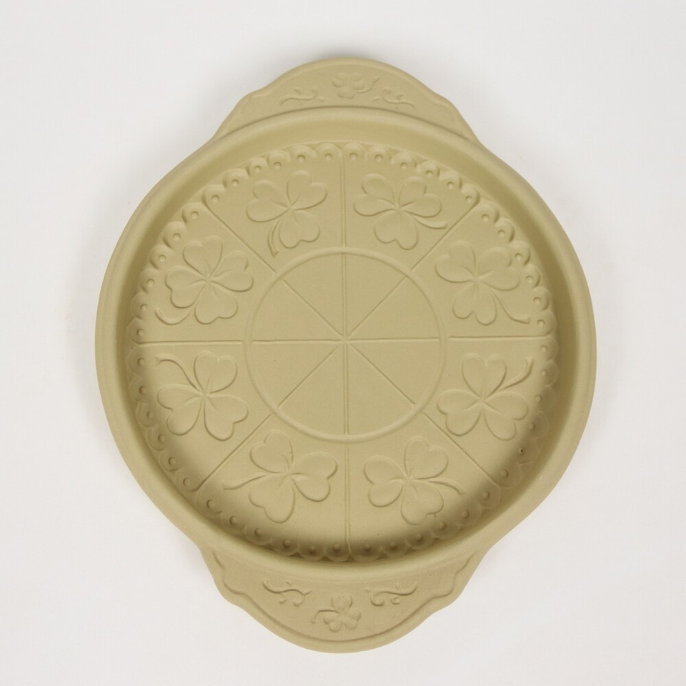 Shortbread Pan Mold Irish Lace Design Stoneware Pottery, Recipe Booklet ...