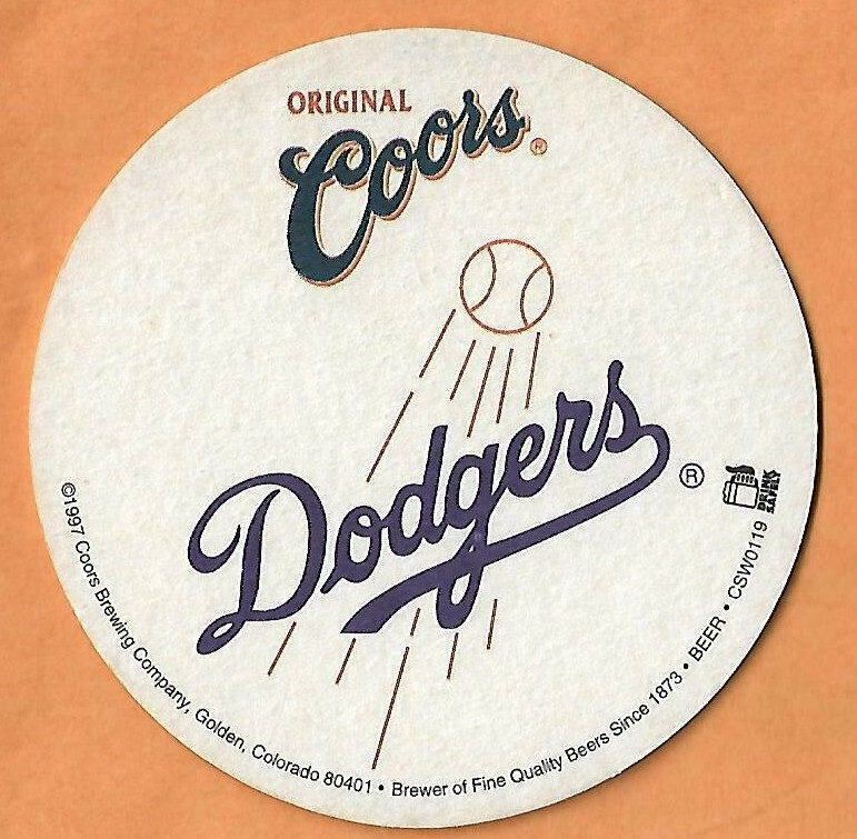 Coors Light LA Dodgers Trivia Beer Coaster | eBay