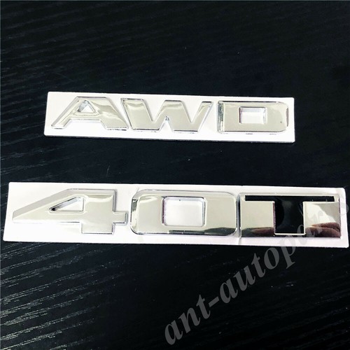 Chrome Metal 40T AWD Car Trunk Rear Emblem Badge Decal Stickers XT CT ...