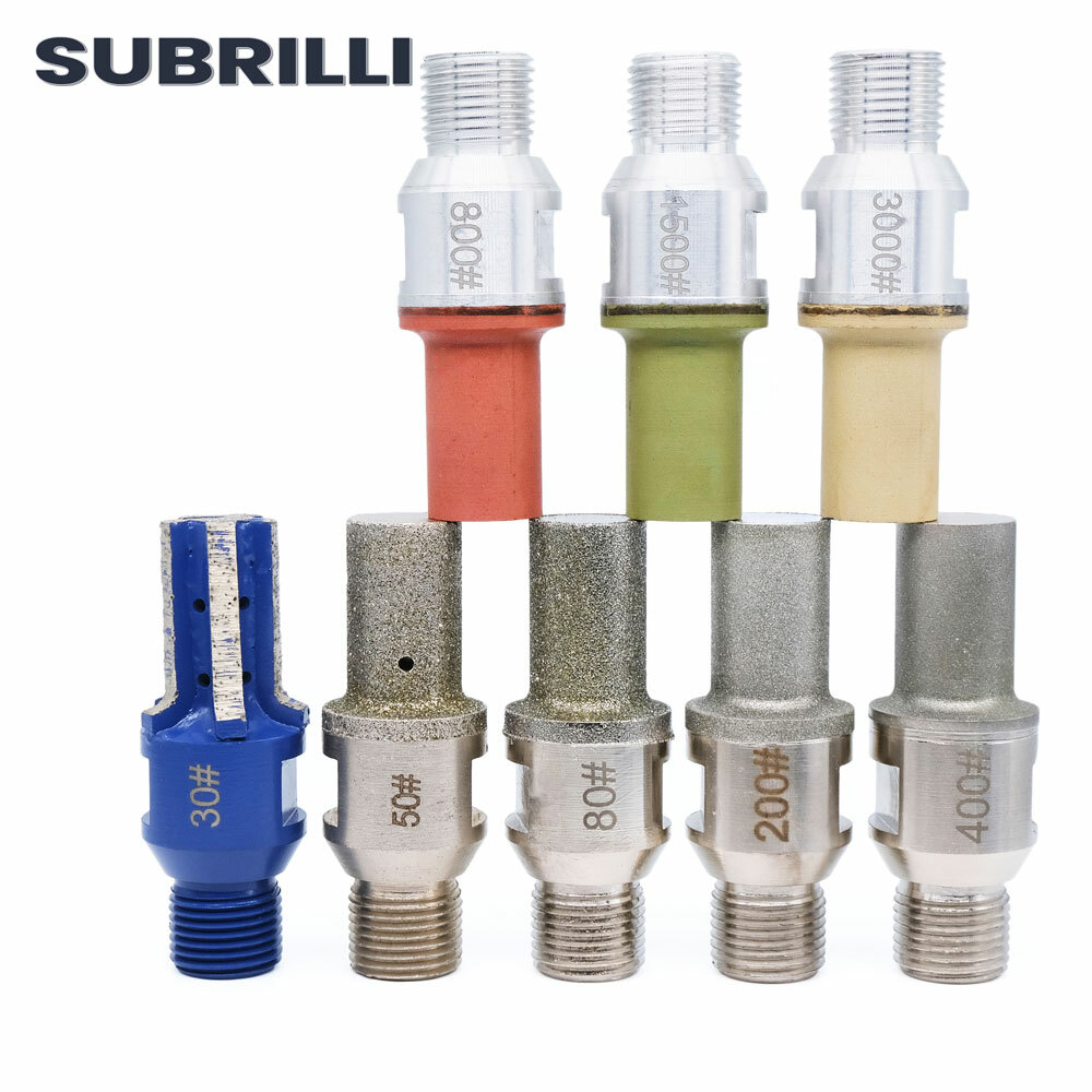 Diamond Finger/Milling Bit 8-Pcs Profile Router Bits for Granite Marble ...