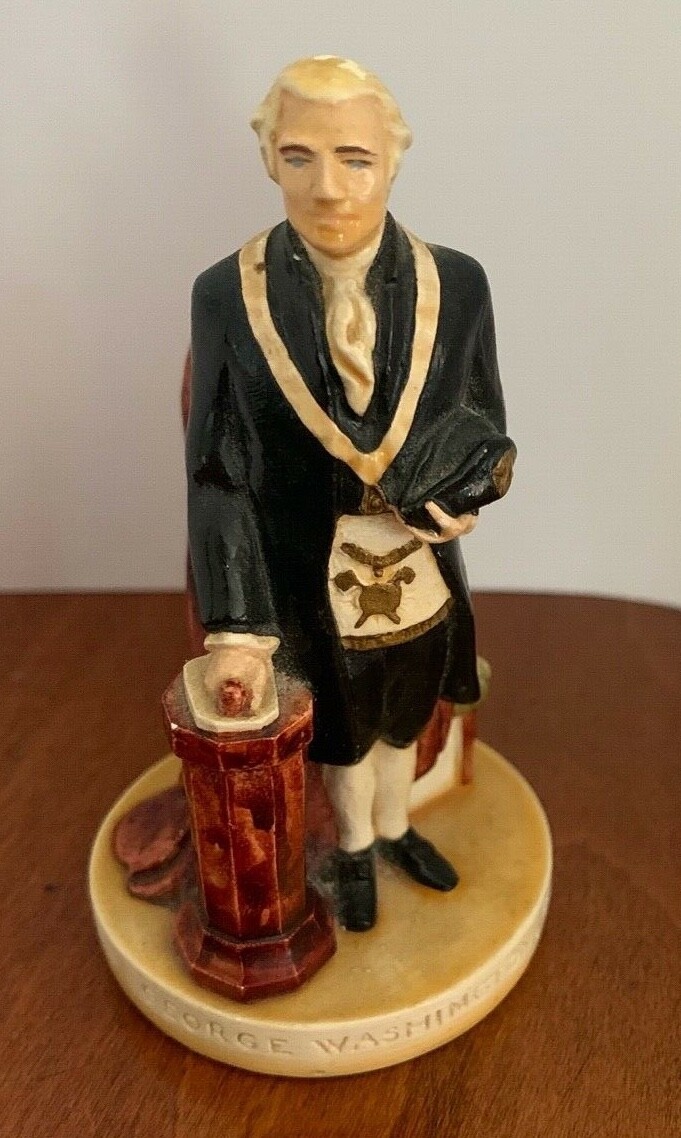 GEORGE WASHINGTON FIGURINE SEBASTIAN MINIATURES 1961 PW BASTON STATUE ...